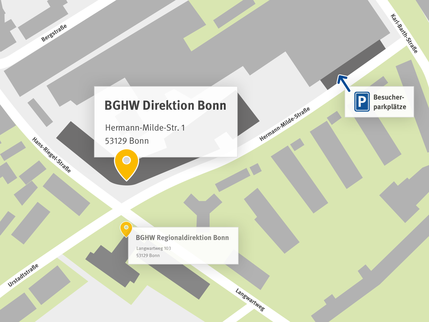 Standorte der BGHW - BGHW